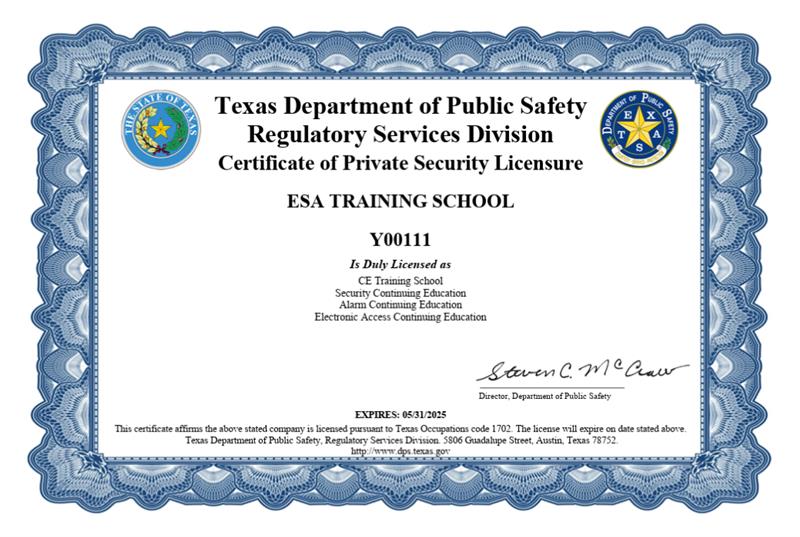 Student Login - ESA National Training School